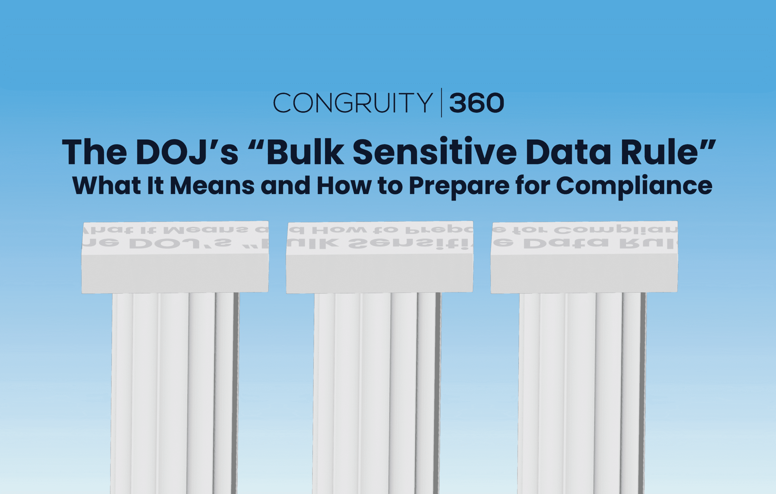 The DOJ’s “Bulk Sensitive Data Rule” - Congruity 360