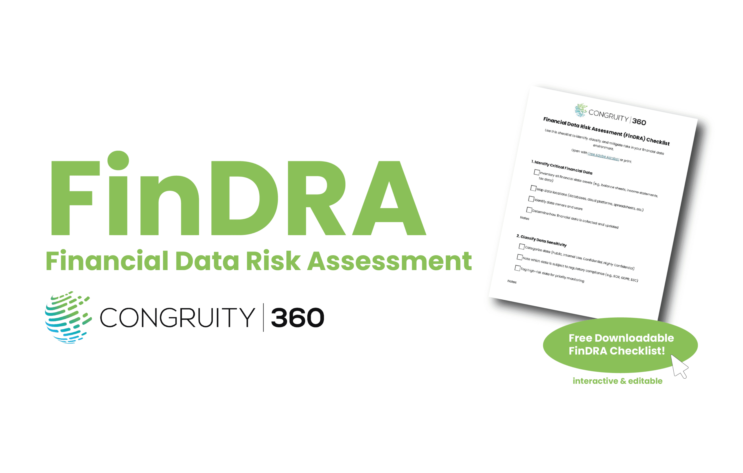 Financial Data Risk Assessment (FinDRA) - Congruity 360